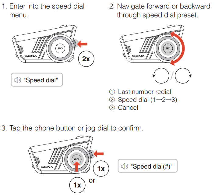 Speed Dial – Sena Technologies Help Desk