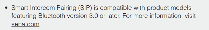 Bluetooth Intercom Pairing – Sena Technologies Help Desk